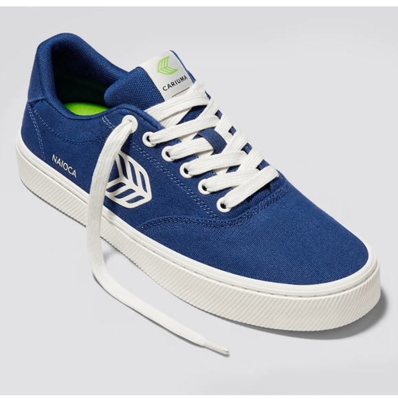 Cariuma | Shoes | Nib Cariuma Naioca Mystery Blue Canvas Ivory Logo ...